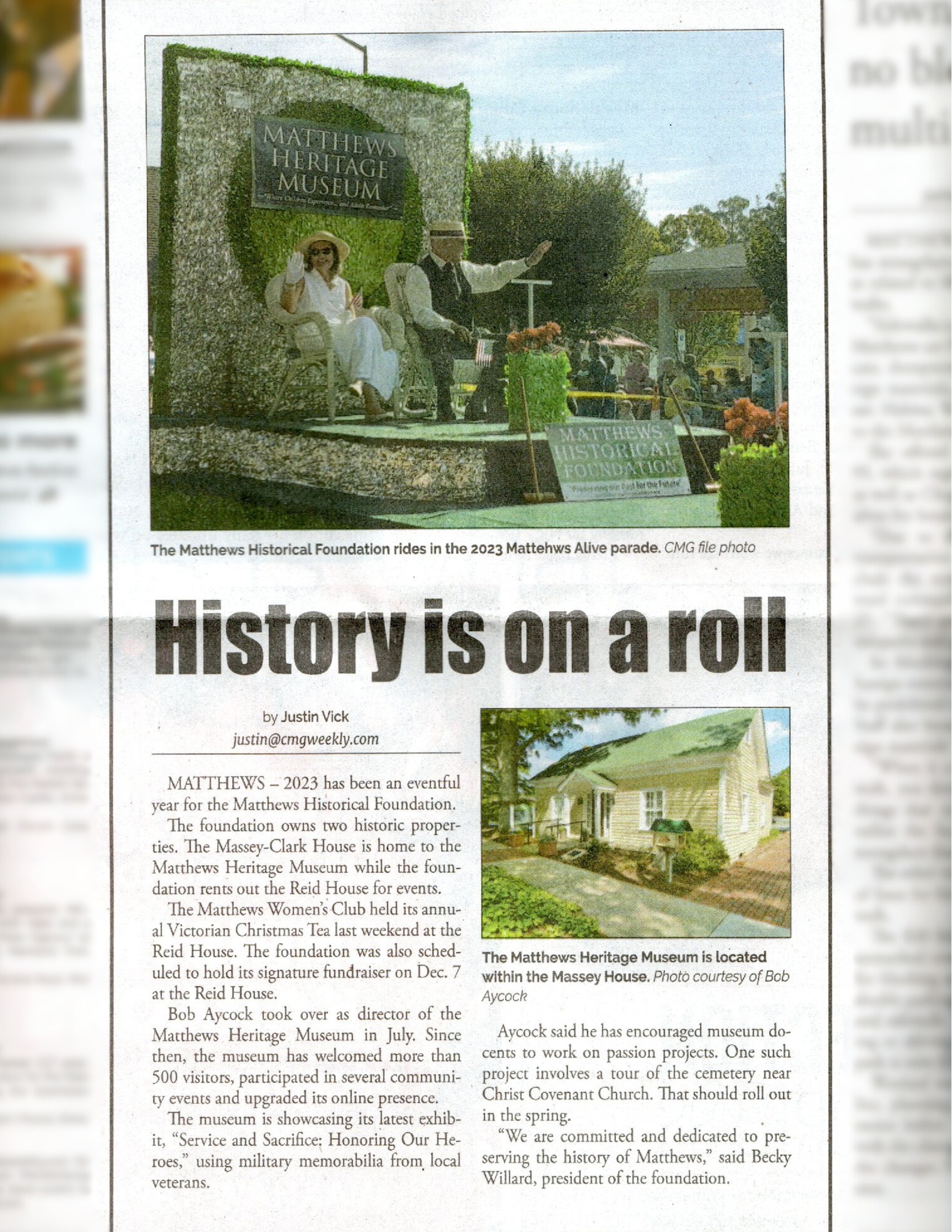 News – Matthews Heritage Museum